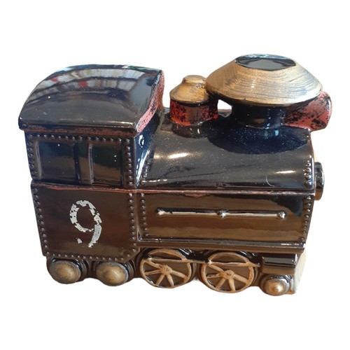 Vintage Black Train Locomotive Engine Cookie Jar Painted 9 Cargo | eBay