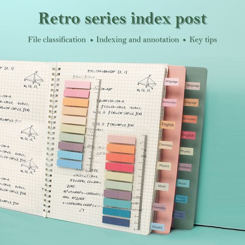 1200X Sticky Note Tabs Waterproof Writable Page Notes Self-Adhesive ...