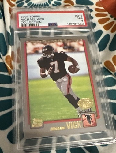 2001 Topps Collection Michael Vick Rookie #311 Atlanta Falcons PSA 7 | eBay
