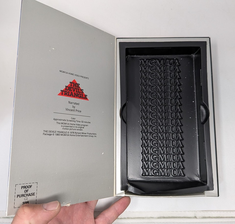 VHS: The Devil's Triangle (1971): MGM Book Box, big, Vincent Price documentary | eBay