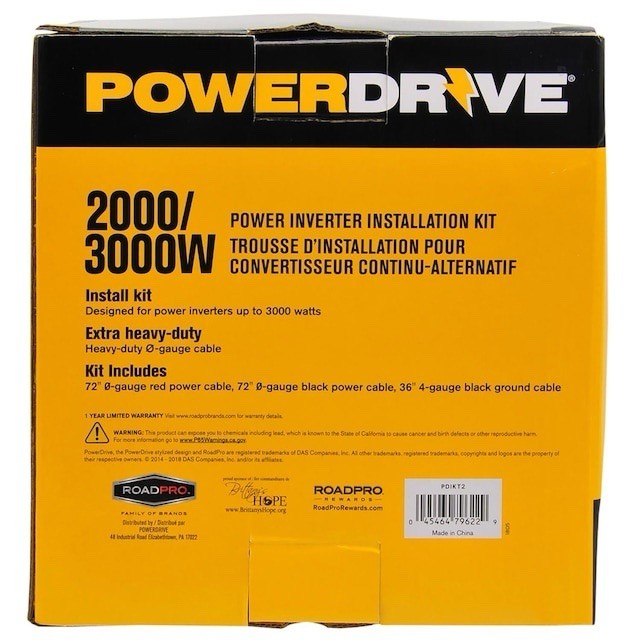 Powerdrive 2000 & 3000W Power Inverter Installation Kit PDIKT2 | eBay