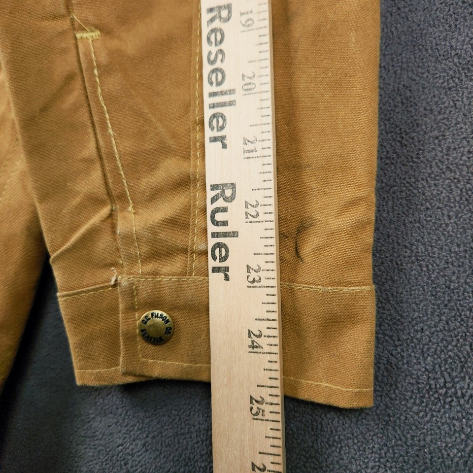 Vintage Filson Style 66 Tin Cloth 44 XL Tan Waxed Cotton Field Jacket ...