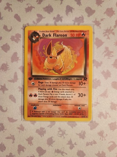 Dark Flareon 35/82 1st Edition Team Rocket Pokémon TCG | eBay