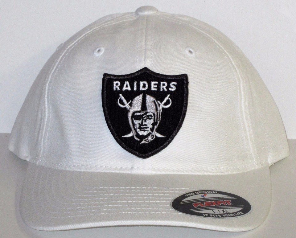 Las Vegas Raiders "FLEX FIT" CAP 🏈CLASSIC NFL PATCH/LOGO 🏈3 SZ 🏈3 ...