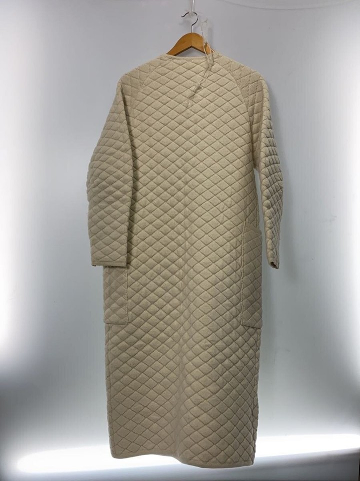 TODAYFUL 20AW Quilting Knit Coat Ivory 36 Acrylic Solid Warm Classic ...