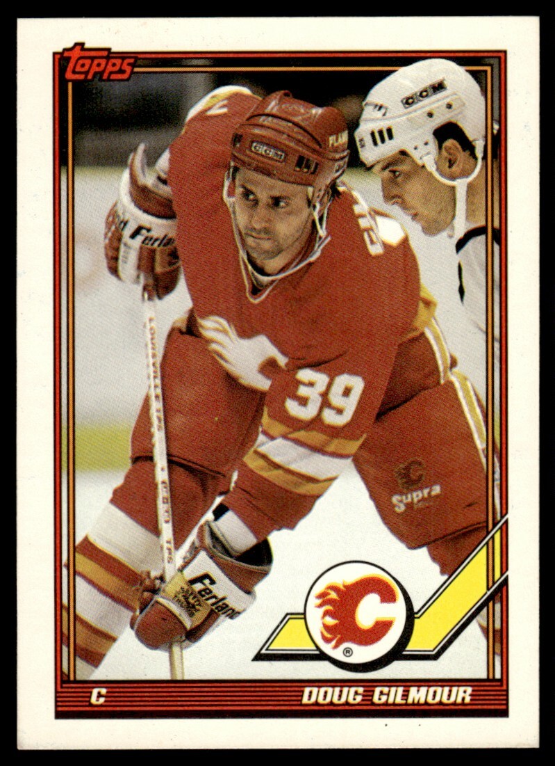 1991-92 Topps #208 Doug Gilmour Calgary Flames | eBay