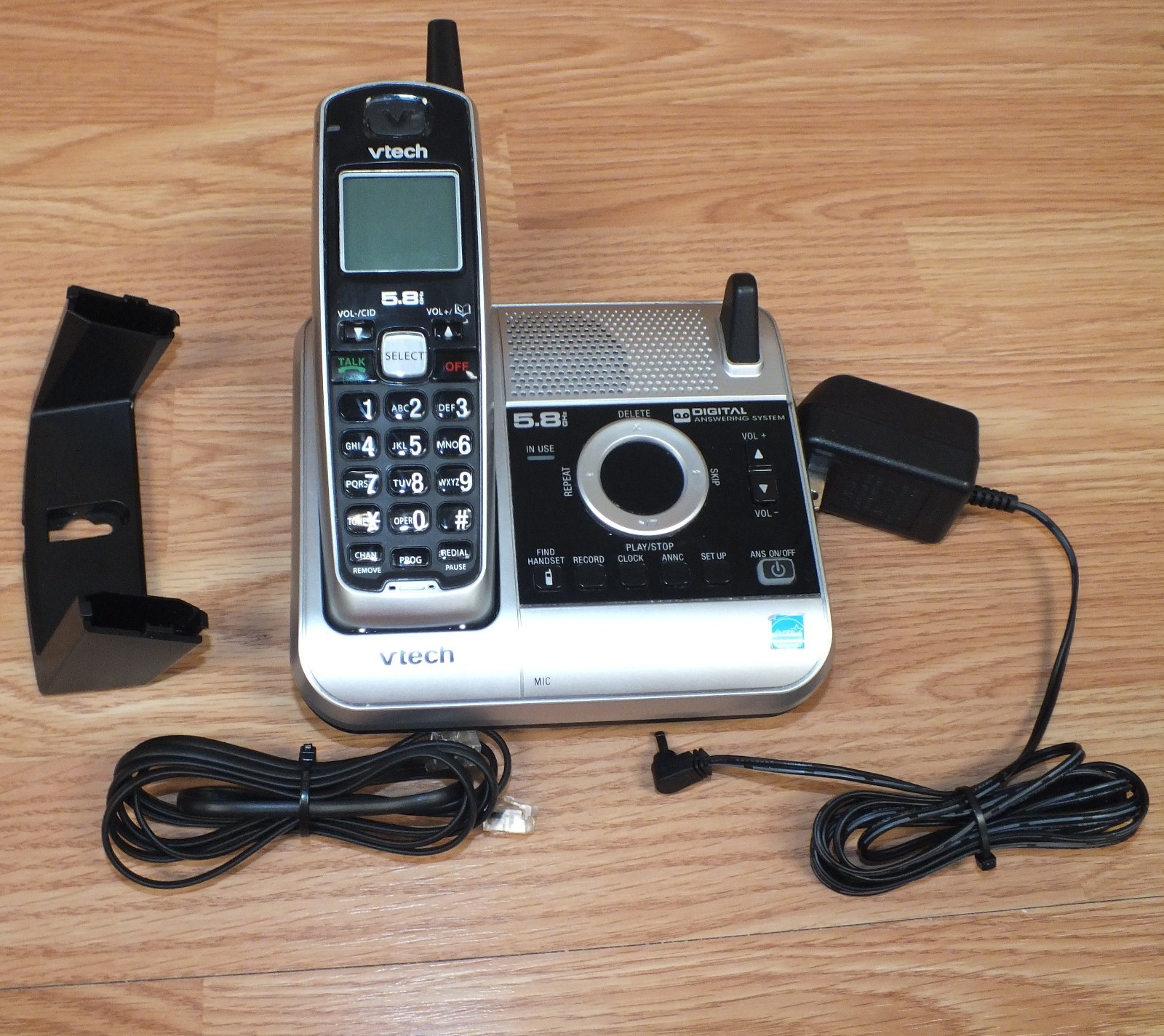 VTech (CS5121) 5.8GHz Digital Answering System W/ Handset, Charger ...