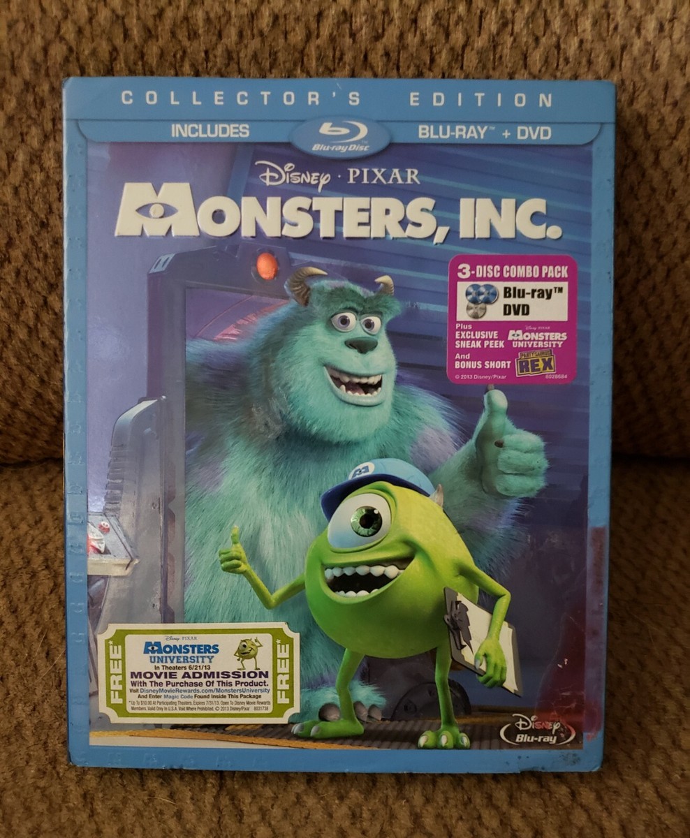 Monsters Inc Blu Ray Disc