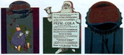 Pepsi Cola Premium: Complete Die Cut Set (3) | eBay