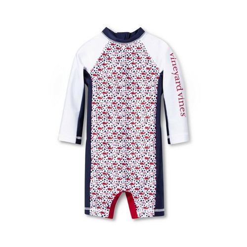 Vineyard Vines Target Baby Rashguard Swimsuit Stars & Whales Red White ...