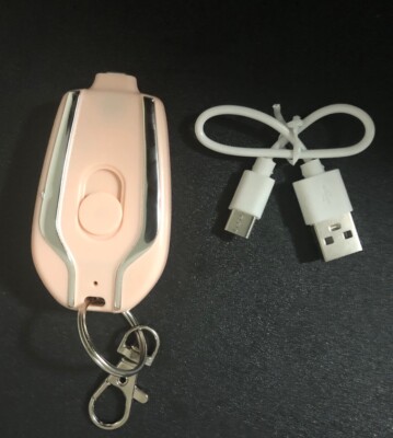 Portable Mini Keychain Power Bank Emergency Pod Charger For IPhone ...