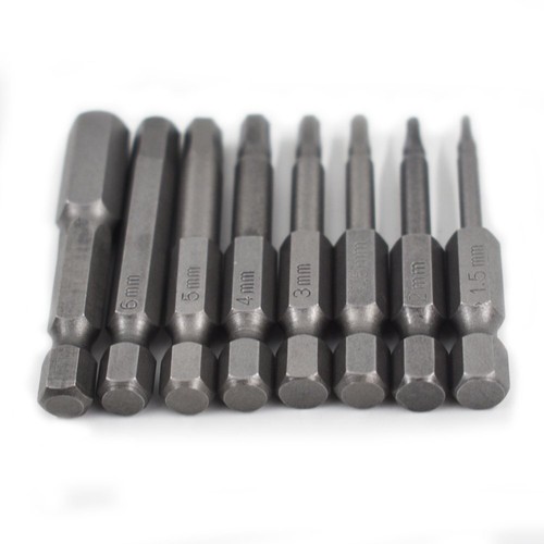 Hex Head Allen Bit Set Quick Change Connect Impact Driver Drill Metric ...