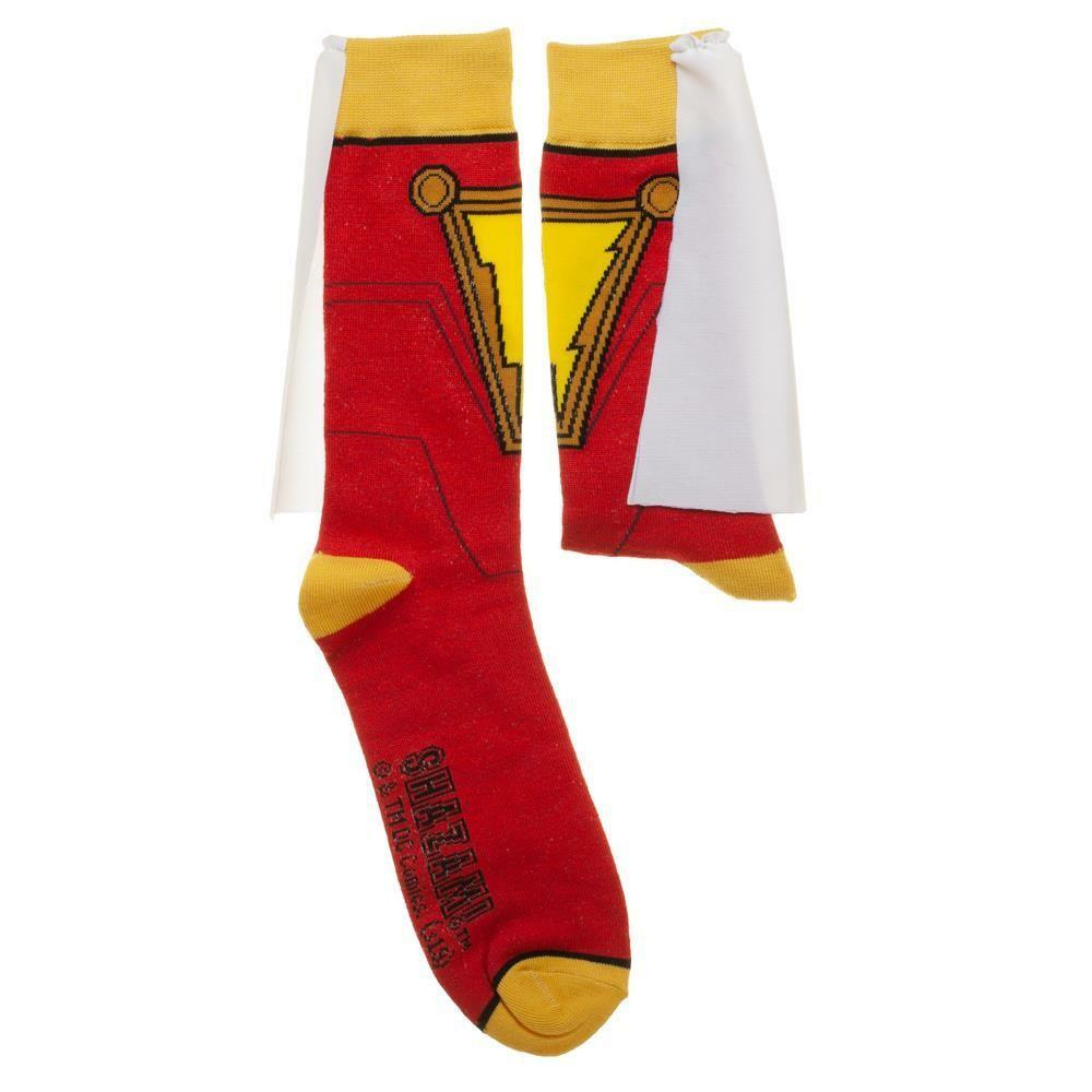 Shazam Movie Costume Cape Crew Socks 693186521362| eBay