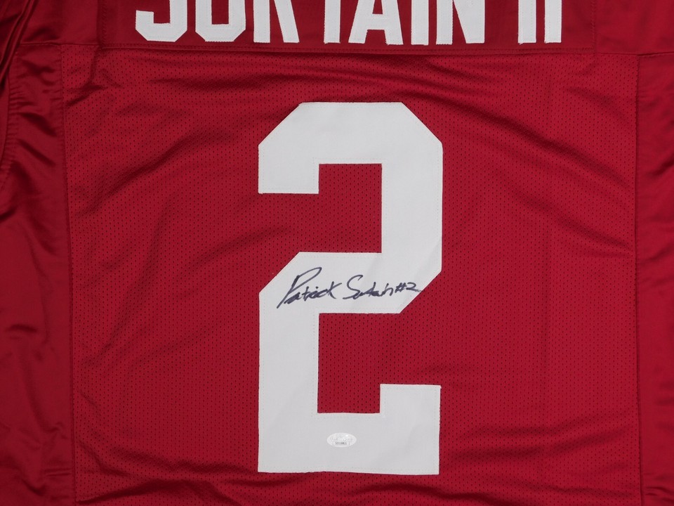 Patrick Pat Surtain II Signed Alabama Tide Red Football Jersey Broncos ...