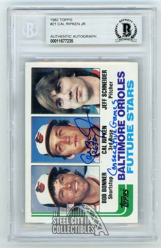 1982 Topps - Future Stars Cal Ripken, Jeff Schneider, Bobby Bonner #21 ...