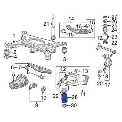 For Audi A8 Quattro 1999-2000 Audi 4D0511115AC Rear Coil Spring | eBay