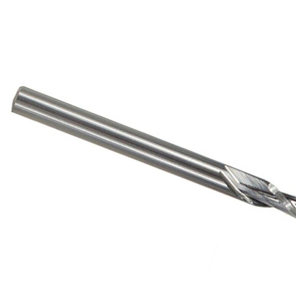 1/8" Shank 2 Flutes Solid Carbide Down cut Spiral End Mill CNC Router ...