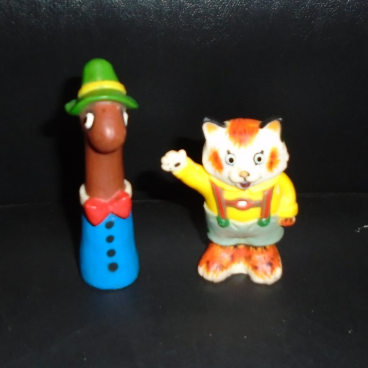 VINTAGE 1977 RICHARD SCARRY LOWLY WORM & HUCKLE CAT FINGER PUPPETS | eBay