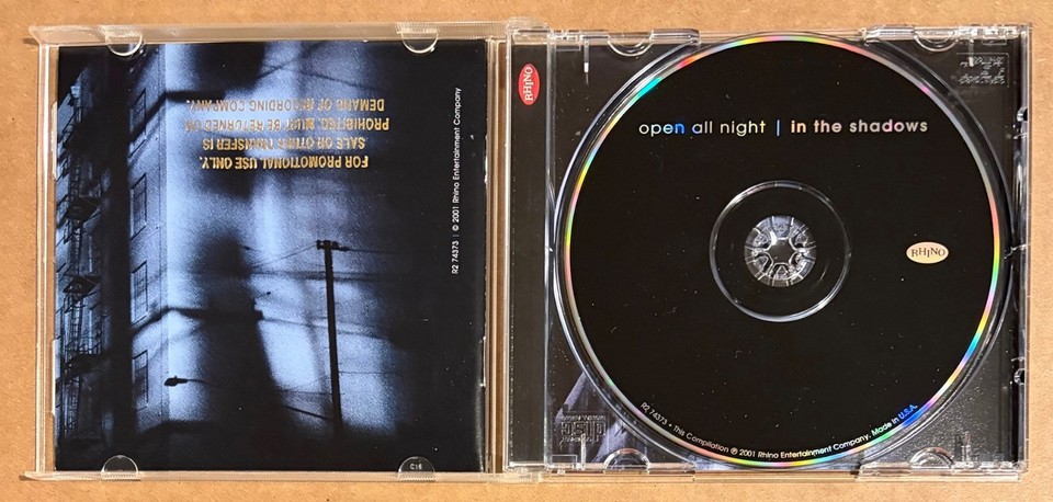 Rhino Records Open All Night: In the Shadows RARE out of print promo ...