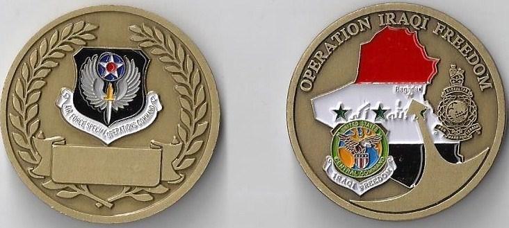 Air Force Spec Ops OIF Iraq Challenge Coin / AFSOC | eBay