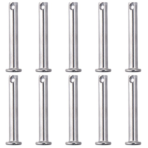 10Pcs T Shape Single Hole 304 Stainless Steel Link Hinge Pin Clevis ...