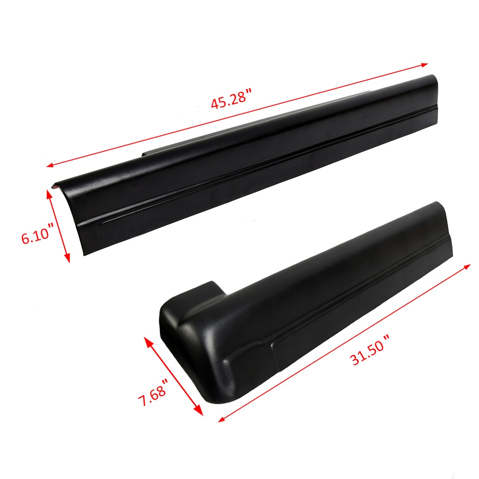 KUAFU Rocker Panels Trim For 99-06 Chevy Silverado GMC Sierra 1500 ...