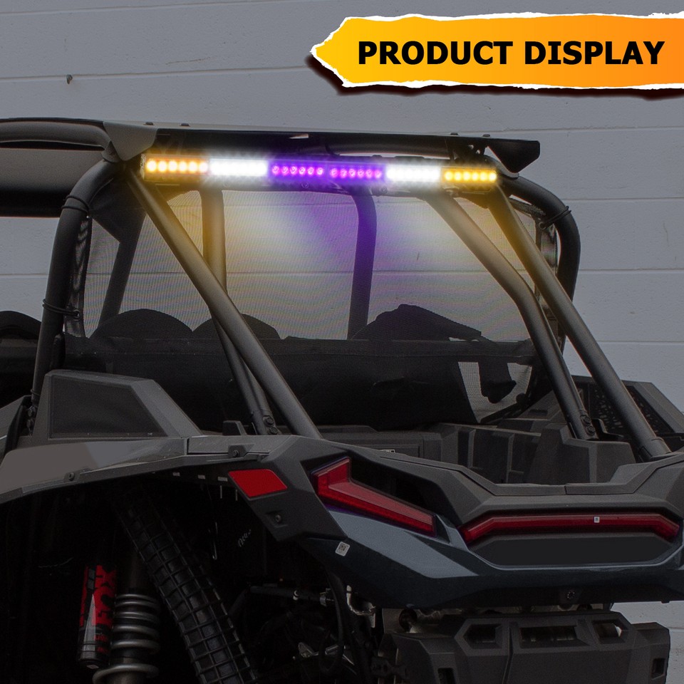 36" Rear LED Chase Light Bar Reverse Brake For Polaris RZR Ranger ...