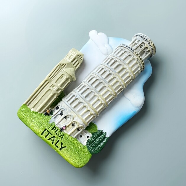 Leaning Tower of Pisa Italy Tourist Souvenir 3D Resin Refrigerator ...