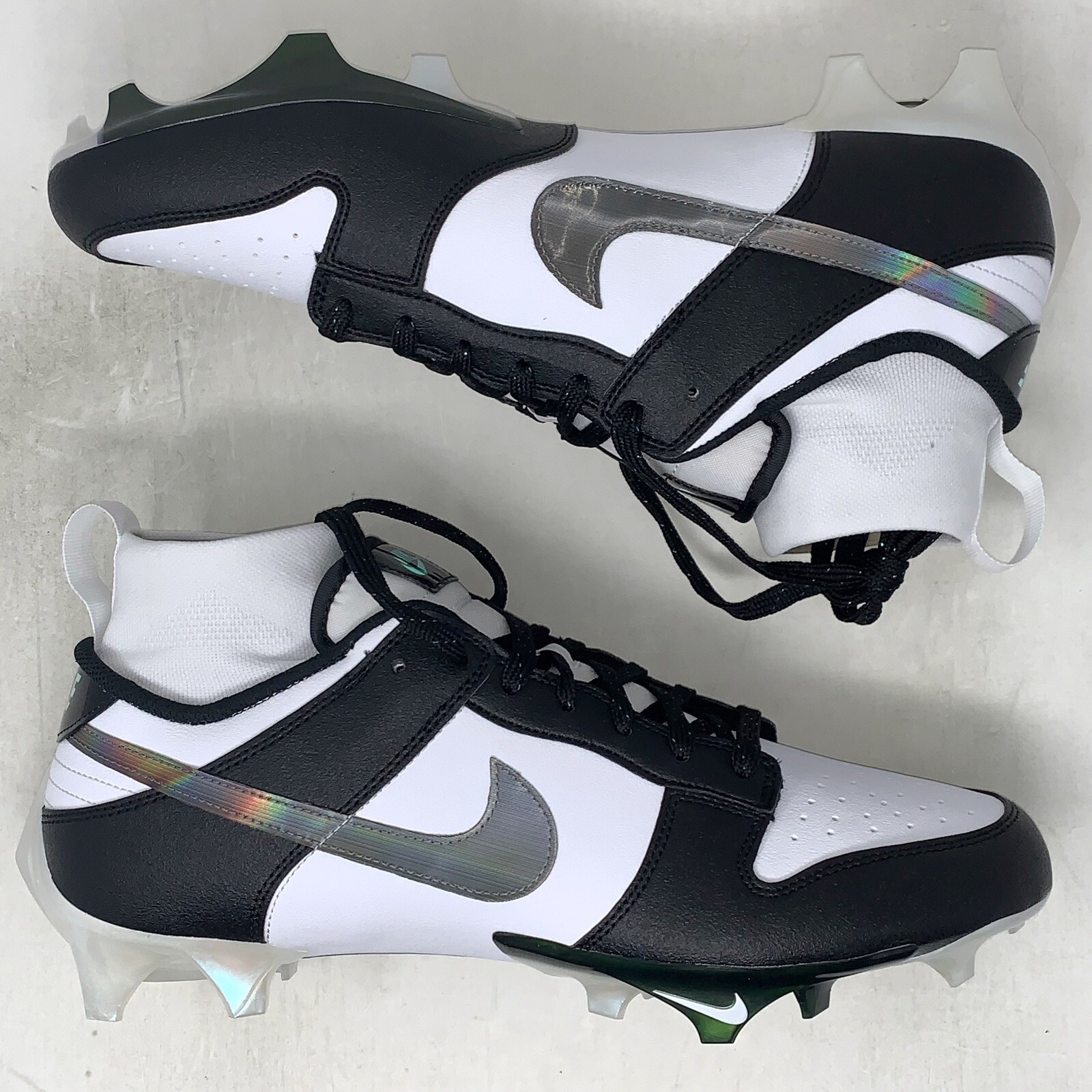 Nike Dunk Low Vapor Edge Panda Black Football Cleat, Size 16 BNIB ...