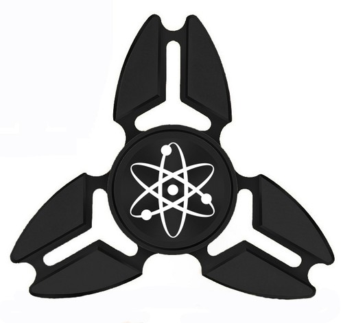 Fidget Spinner Tri-Spinner Aluminum Metal Atom Science | eBay