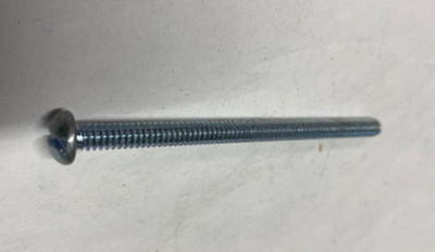 Machine Screw Slotted Round Head # 10-32 X 3" (Pack of 25) Zinc Platted ...