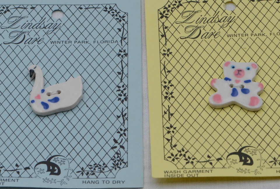 Vintage Porcelain Studio Buttons by Lindsay Dare | eBay