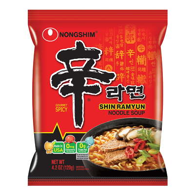 Shin Ramyun Spicy Beef Ramen Noodle Soup Pack, 4.02 oz, 10 Count | eBay