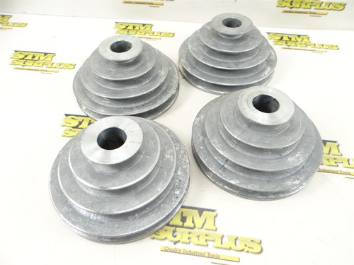 LOT OF 4 STEP PULLEYS 4" SPEED 15/16" ID 2" TO 5" DIAMETER | eBay