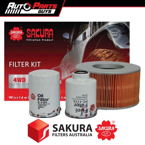 Sakura 4WD Filter Service Kit RSK23 fits Toyota Hilux 3.0L LN147 Diesel ...