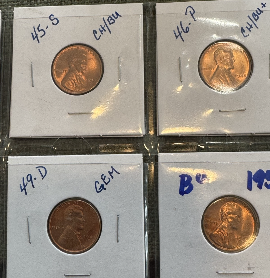 20 Lincoln Wheat Cents BU or Better * Estate Purchase * Great Upgrade ...