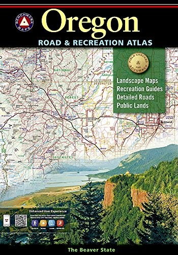 OREGON BENCHMARK ROAD & RECREATION ATLAS By National Geographic Maps ...