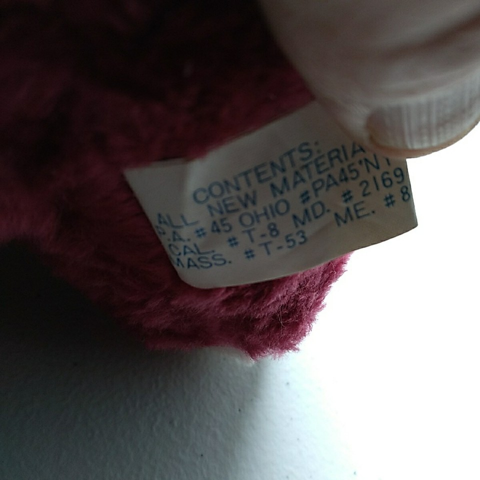 Vintage Plush Toy 1966 Fable Toy Co. Raccoon Purple Foam Stuffed Animal ...