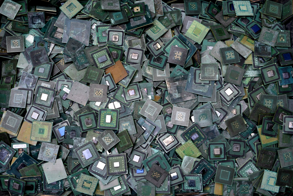 30 Lbs BGA CPU WITHOUT PINS AMD P4 scrap PCB+DIE ONLY gold recovery ...