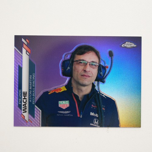 2020 Topps Chrome Formula 1 F1 Crew Purple Refractor /399 Pierre Wache ...