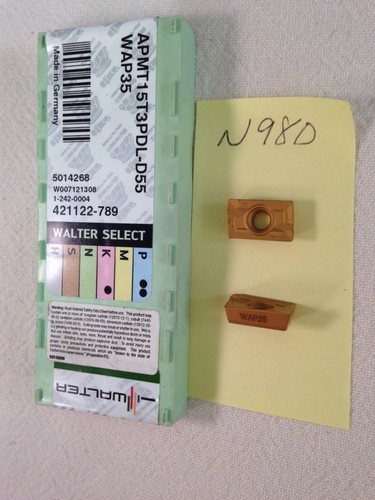 10 NEW VALENITE / WALTER APMT15T3PDL-D55 CARBIDE INSERTS. GRADE WAP35 ...