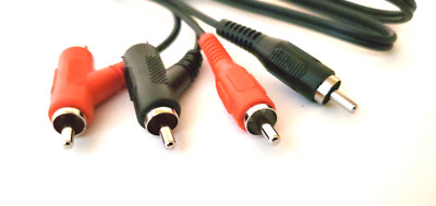 2-pcs RCA Piggyback Extension Cable 3Ft RCA Audio Extender Adapter High ...