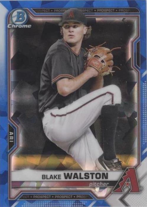 2021 Bowman Sapphire Edition - Chrome Prospects Blake Walston #BCP-104 ...