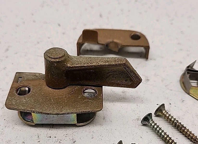 Vintage / Obsolete Pella Double Hung Window Lock Bronze Original Pella ...