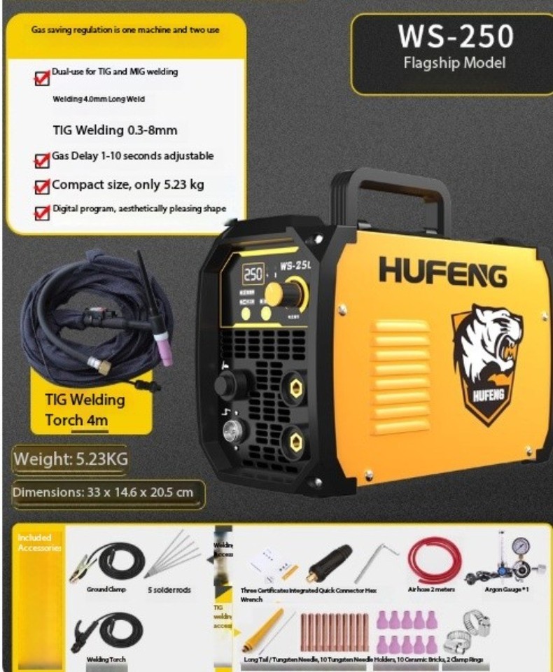 Tig Welder TIG MMA 220V Argon Tig Control Welding Machine Stainless ...
