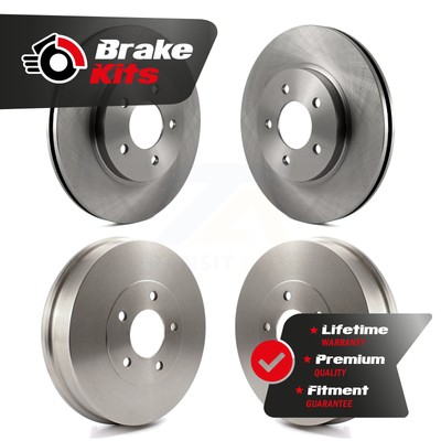 Front Rear Disc Brake Rotors Drum Kit For 2007-2012 Ford Escape rear ...