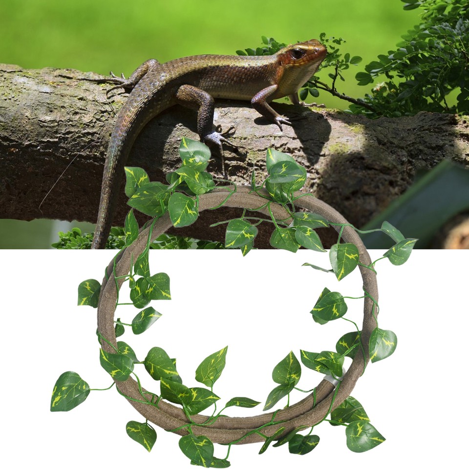 1 Set Lizard Vine with Sucker Play Reptile Pet Climbing Vines Lizard ...