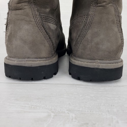 Timberland Faux Snake Skin Trim Gray Leather Boots Primaloft Women's ...