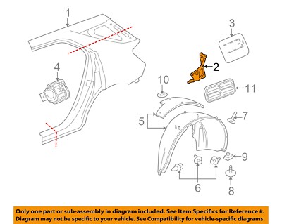 GM OEM 10-17 Terrain Quarter Panel Quarter Panel Components-Lower Panel ...