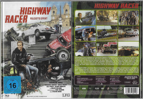 Maurizio Merli HIGHWAY RACER Mediabook UNCUT (Blu-ray / DVD) NEU OVP ...